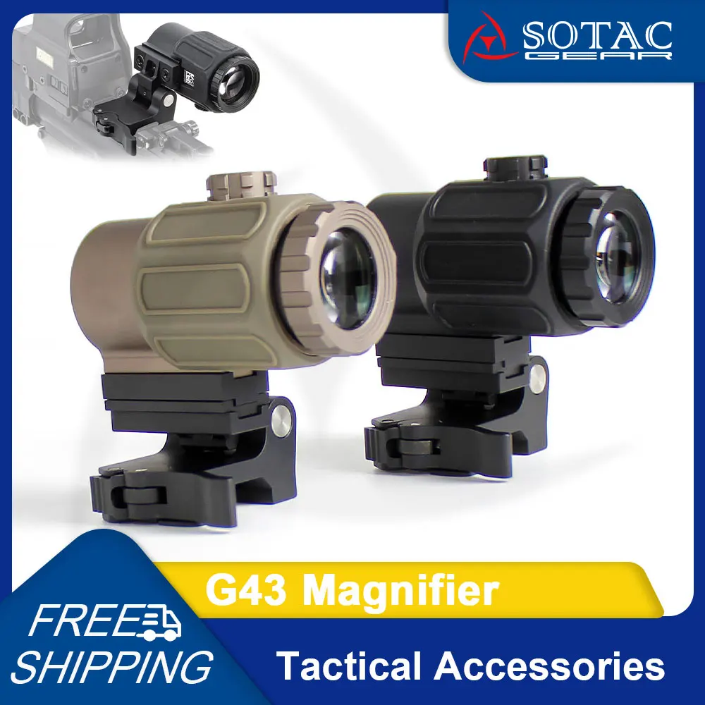 SOTAC-Tactical-G43-3x-Magnifier-Scope-Sight-with-QD-Flip-Mount-G43 ...