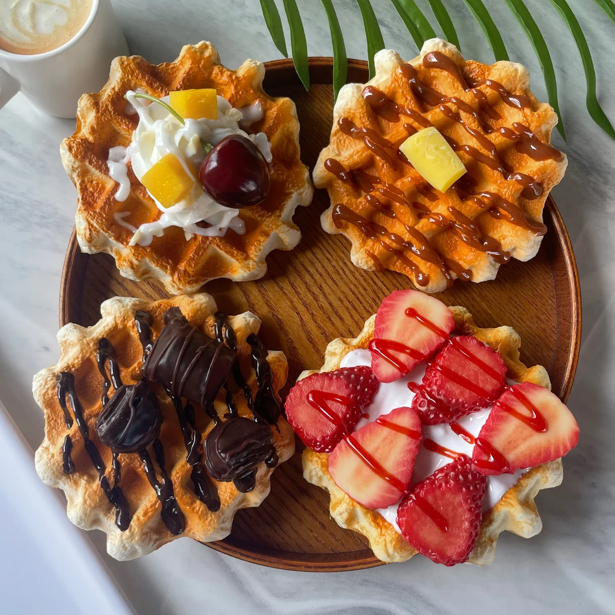 Artificial Manufacture Waffle Dessert Wedding Party Decoration Cake ...