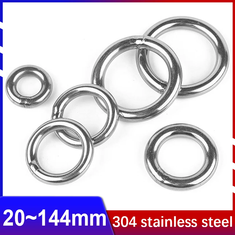 304-Stainless-Steel-Ring-Solid-Ring-Welding-O-ring-Rust-proof-Ring-Iron ...