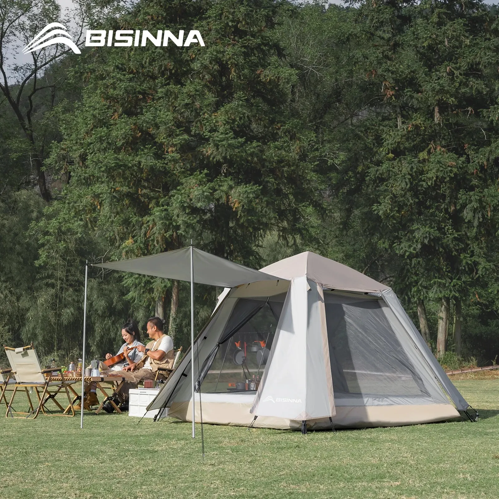 BISINNA-Automatic-Tent-3-4-Person-Waterproof-Camping-Tent-Easy-One ...