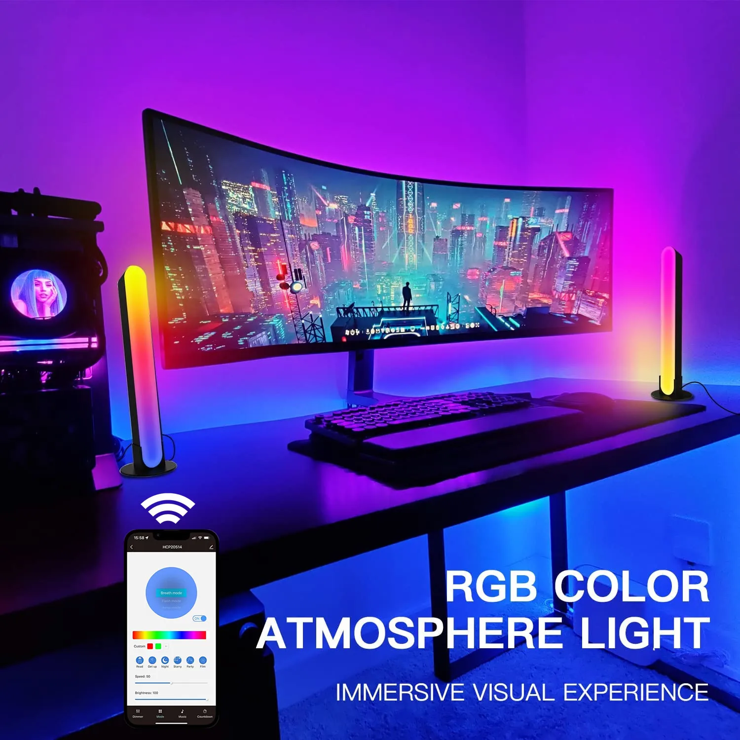 Light Bar Rgb Desktop | Rgb Led Bar Computer | Light Bar Rgb Pc | Rgb ...