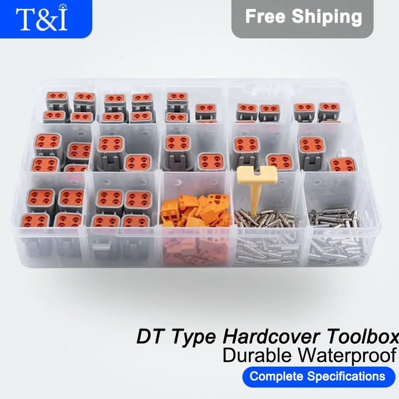 DT Series Electronic Connection Waterproof Connector Adapter Kit DT06 2 ...