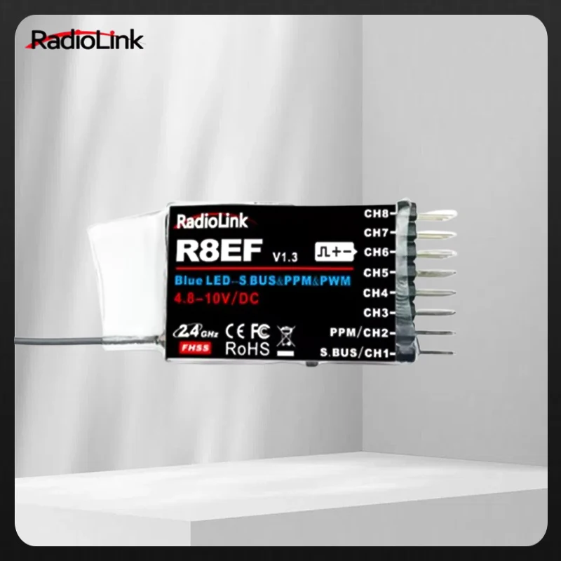 Radiolink R8EF 2.4Ghz 8 Channels RC Receiver Support S-Bus/PPM/PWM ...