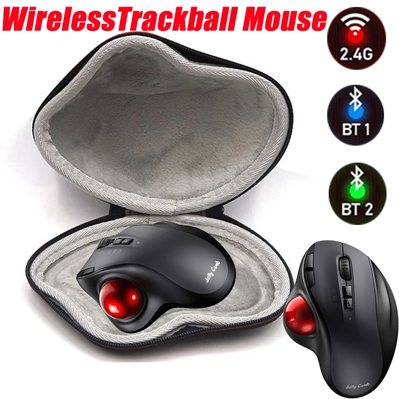 Missgoal-2-4G-Wireless-Trackball-Mouse-Vertical-Laser-Mice-With-Hard ...