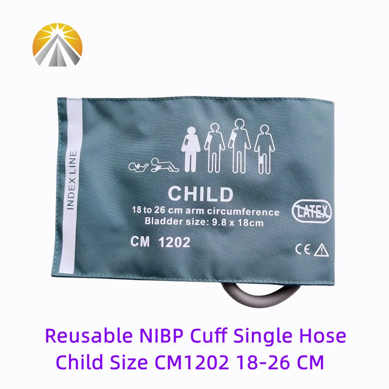 CM1202 Reusable Noninvasive NIBP Cuff Child Size 18-26 CM Medical Grade ...