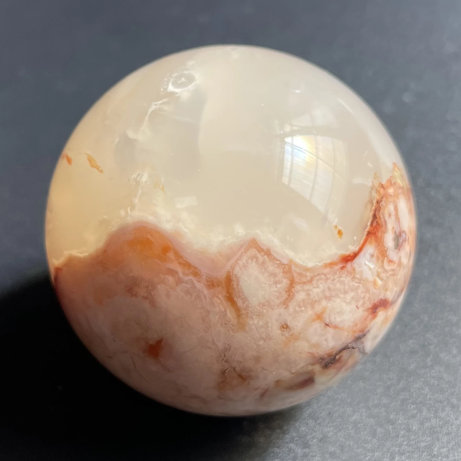 131g-Natural-Crystal-Ball-Sakura-Agate-Sphere-Rock-Decoration-Rough ...