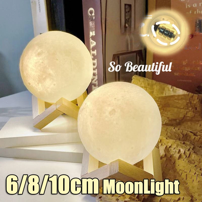 3D-printed-Moon-light-Touch-Moon-light-LED-Night-light-Children-s-night ...