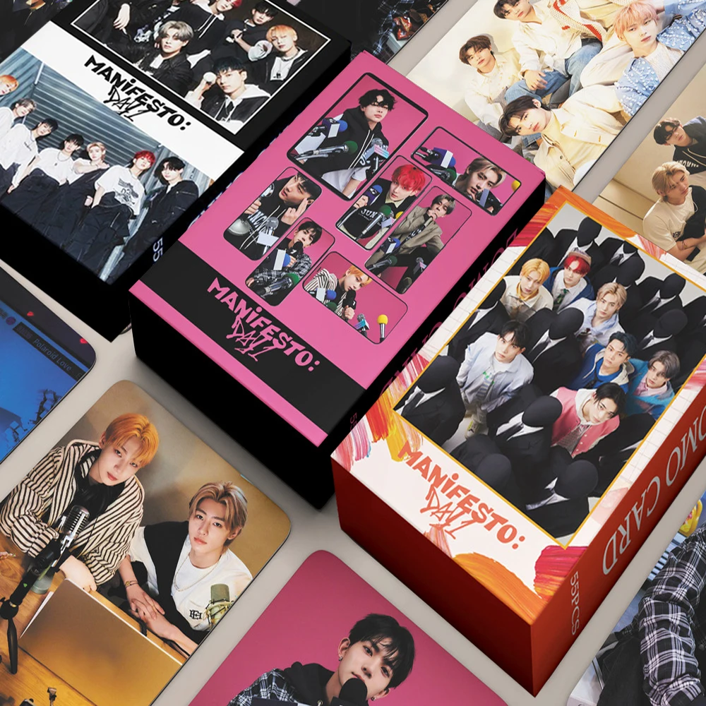 55pcs/set Kpop Lomo Cards Manifesto: Day 1 Photo Cards Album Photocard ...