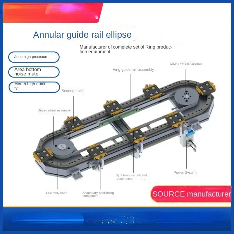 Ring-Guide-Rail-Chain-V-Shaped-Arc-Roller-Hanging-Cam-Heavy-Load-Linear ...