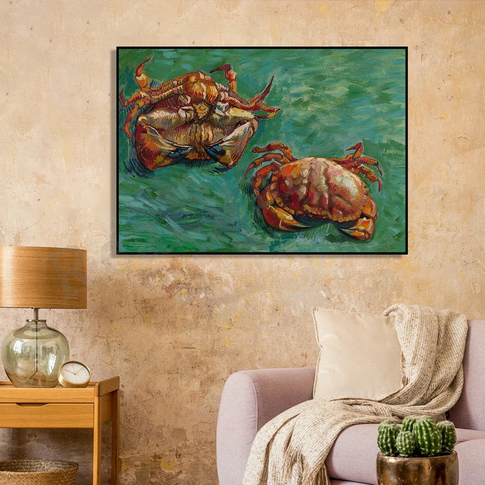 Two Crabs by Vincent van Gogh high quality print poster, exhibition ...