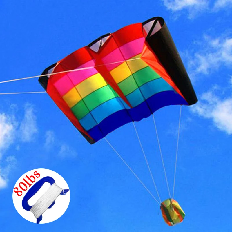 Professional-Large-230cm-Multi-Color-Single-Line-Kite-Parafoil-Soft ...