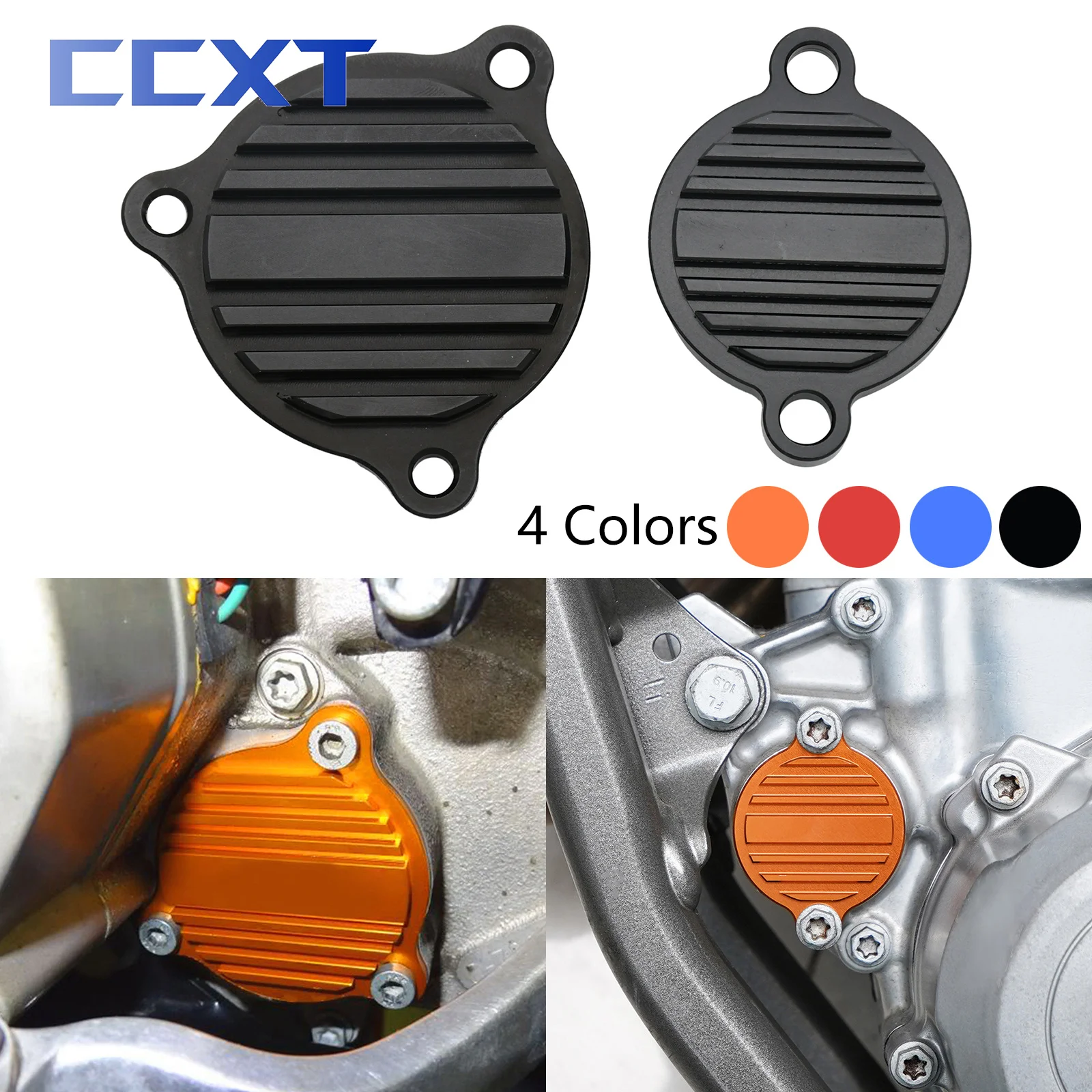 Motorcycle-CNC-Oil-Pump-Cover-Guard-Cap-and-Oil-Filter-Cover-Cap-For ...