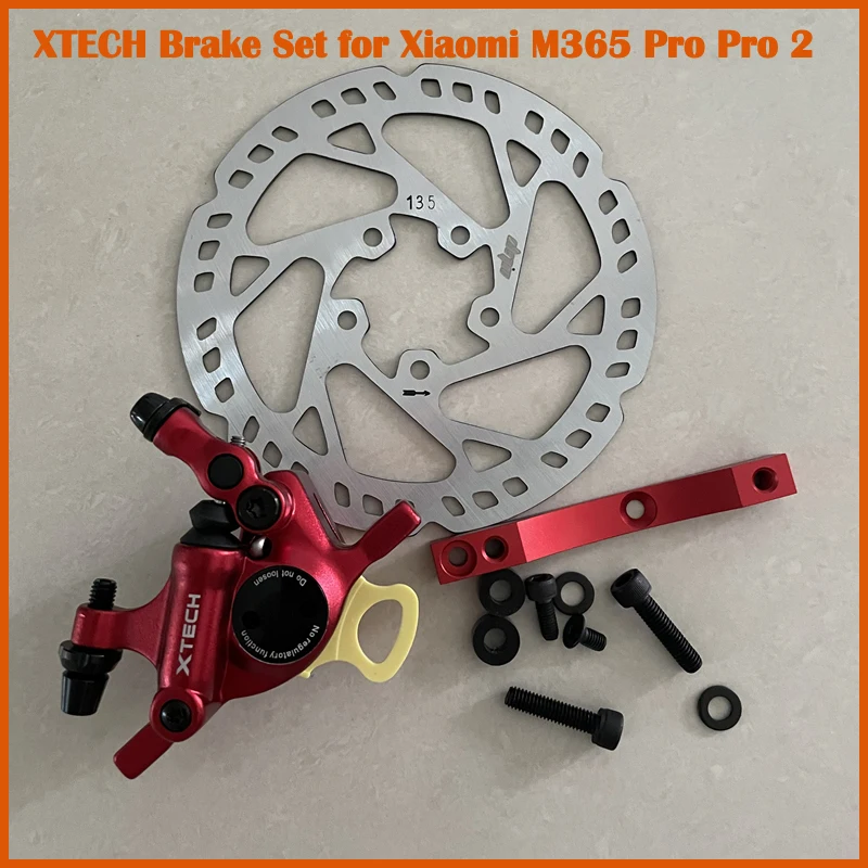 Xtech Hb100 리어 브레이크 디스크 세트 샤오미 M365 프로 1s 프로 2 전기 스쿠터 액세서리 리어 휠 유압