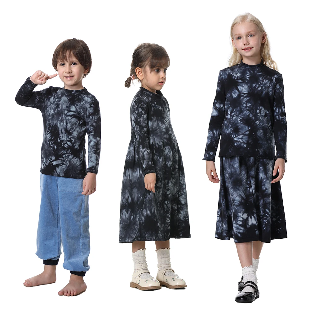 Children-Girls-Boys-Sets-Colorful-Tie-Dye-Casual-Wear-Clothing-Kids ...