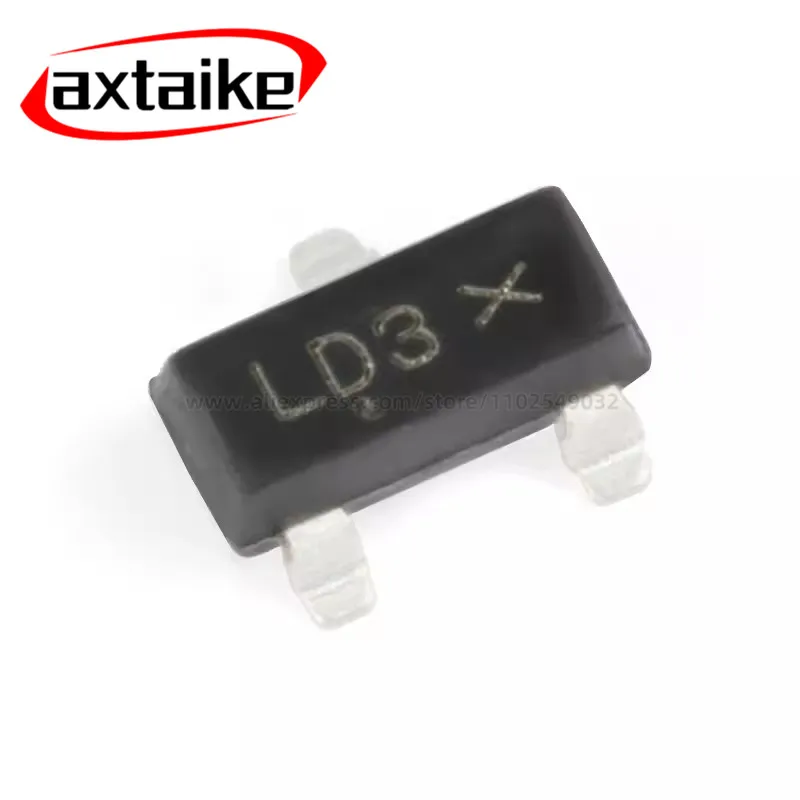10pcs BAT54SLT1G LD3 SOT-23 30V/200mA 1 Pair Series SMD Schottky Diode ...