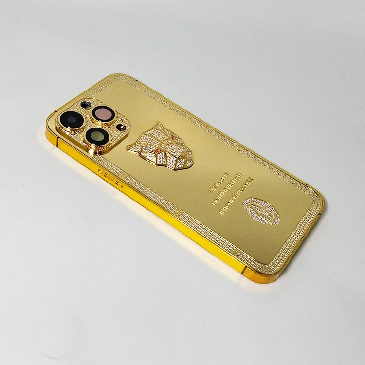 New-Real-Gold-Plated-Exquisite-Deep-Carving-Electroplating-Mobile-Phone ...