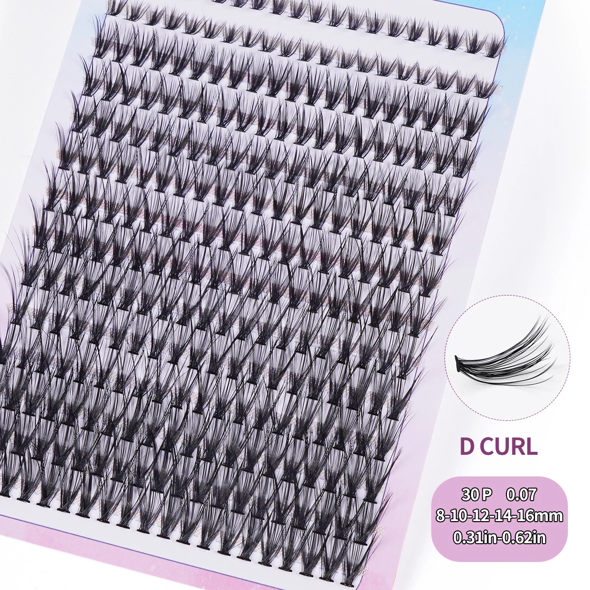 280-Pcs-Cluster-Lashes-40P-30P-Fishtail-Type-Grafted-Eyelashes-8-16mm ...