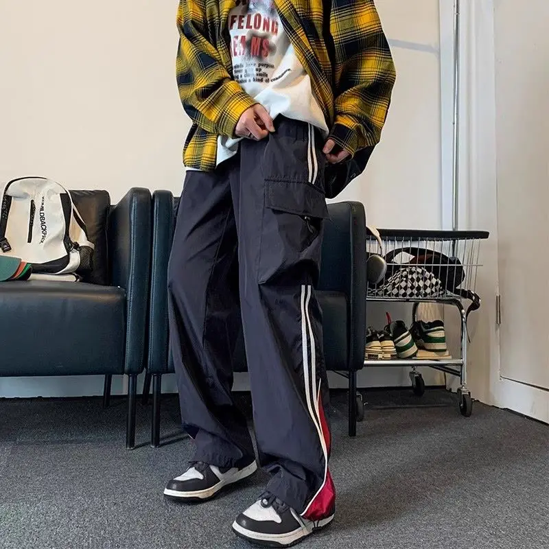 American College Style Striped Casual Pants Men's Spring Trendy Brand ...