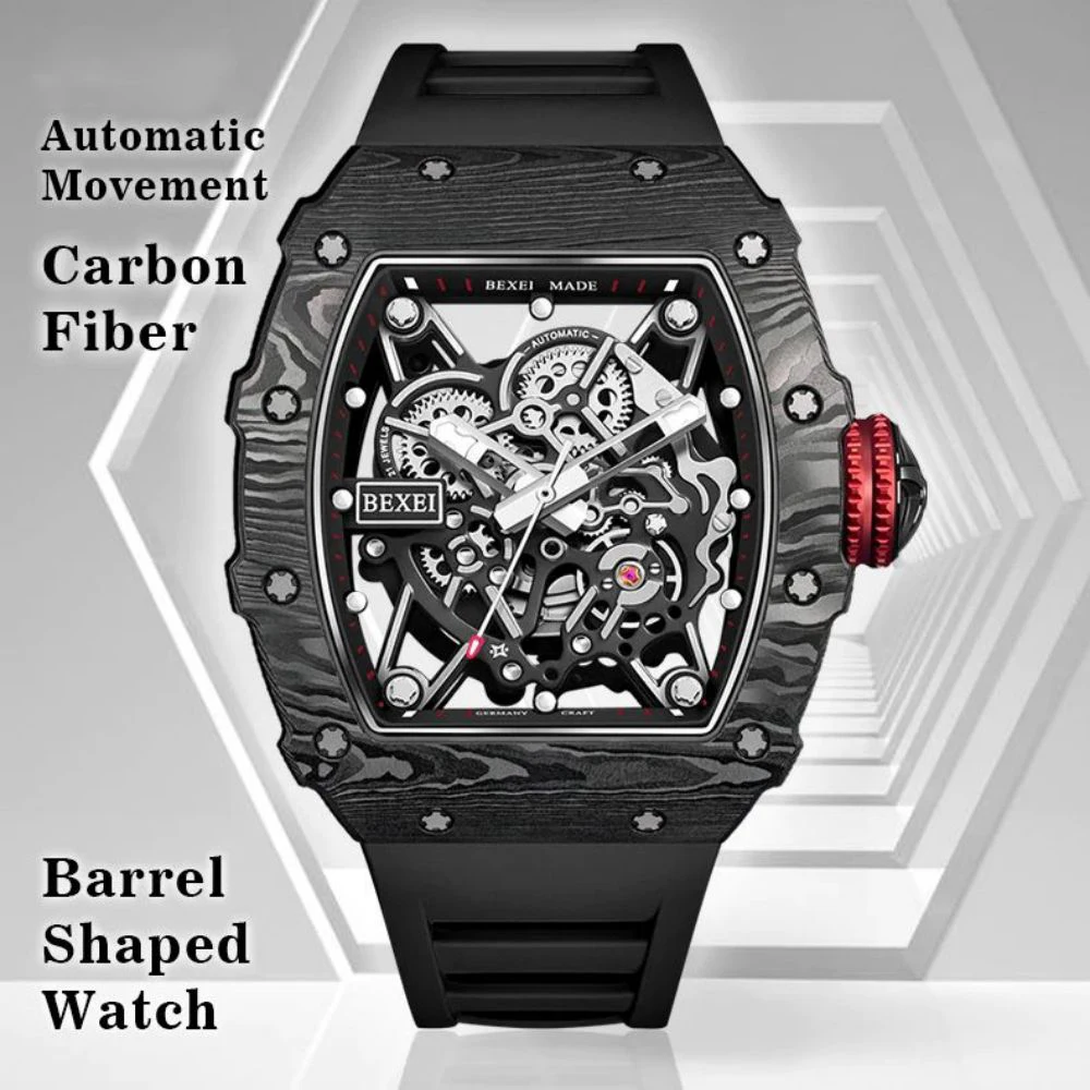 BEXEI-9058-Automatic-mechanical-watches-for-men-skeleton-synthetic ...