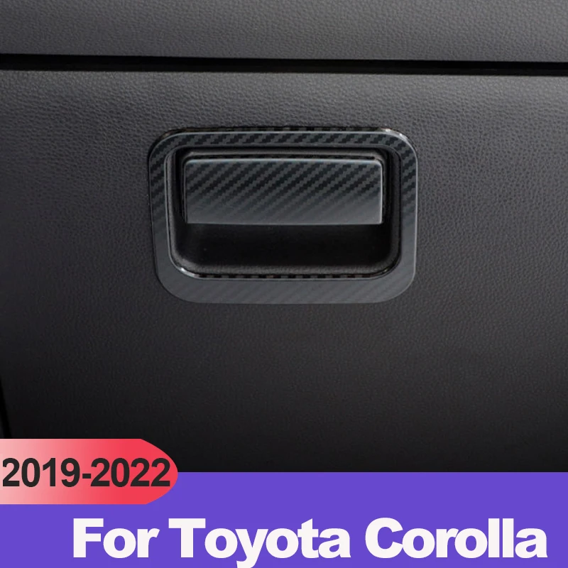 Stainless Car Co pilot Storage Box Handle Trim Sticker For Toyota ...