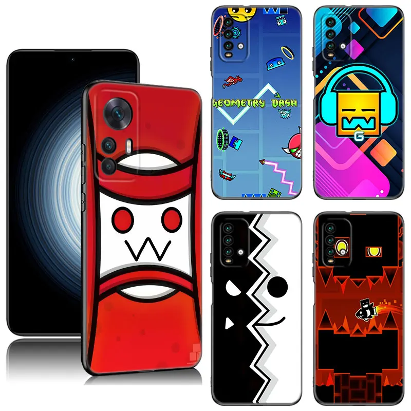 Geometry-Dash-Game-Phone-Case-For-Xiaomi-Redmi-Note-5-6-7-K40-K60-Pro ...
