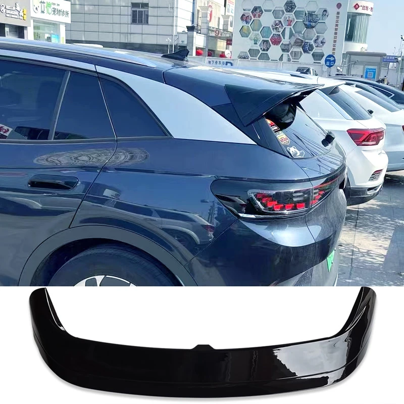 Glossy Black Spoiler for Volkswagen ID.4 ID4 2021 22 23 Year Rear Windshield Car Roof Wing Trunk ...