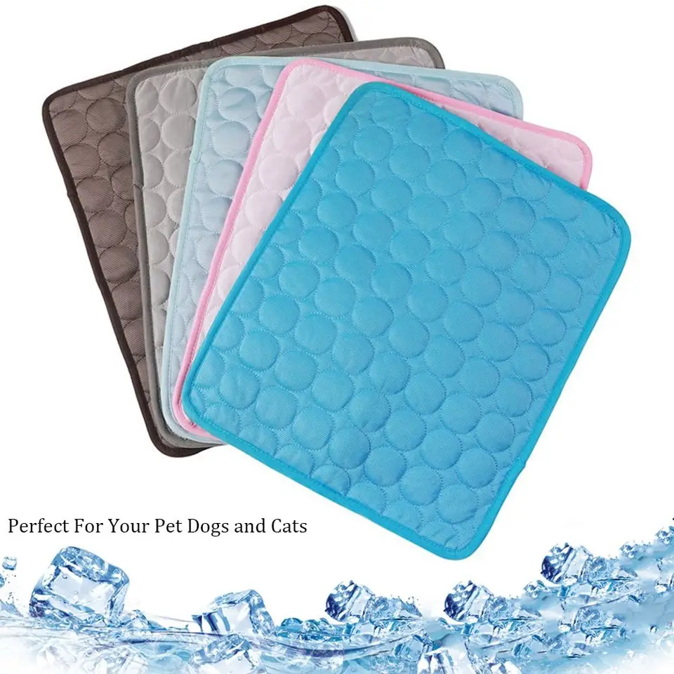 Ice Silk Pet Mat Pet Cooling Mat For Dogs & Cats - Ice Silk Material ...