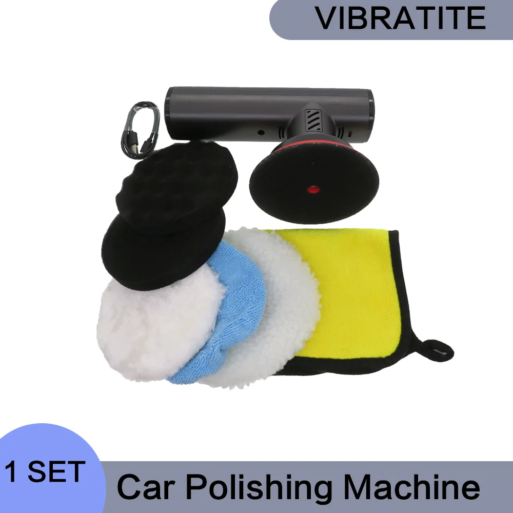 1 SET Wireless Polisher Car Electric Polishing Machine with Foam Wool ...