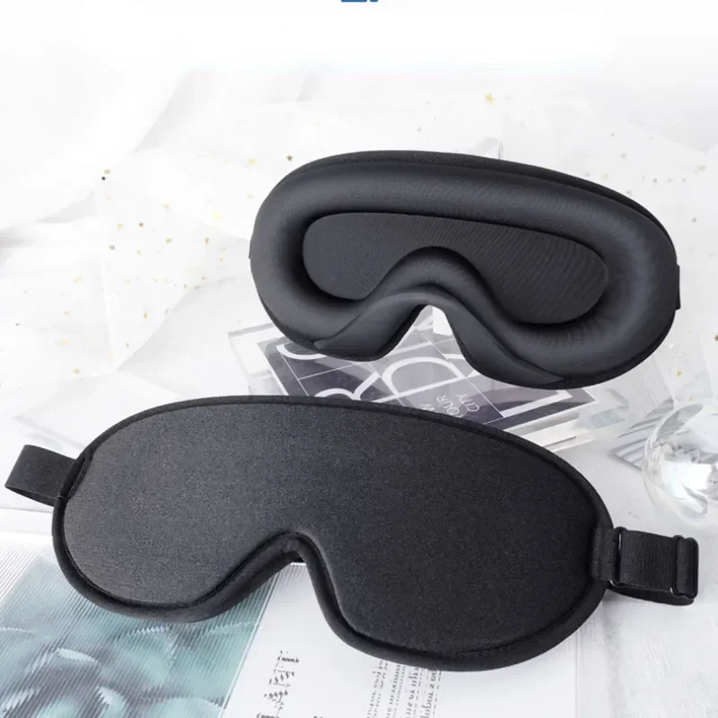 3D Memory Foam Silk Sleep Mask Soft Eye Patches Comfort Three ...