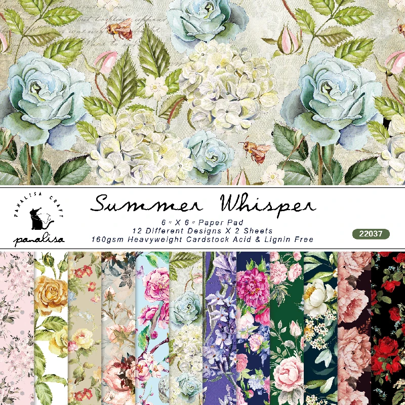 Panalisacraft-24-sheets-6-X6-Classic-Floral-Garden-Scrapbook-paper ...
