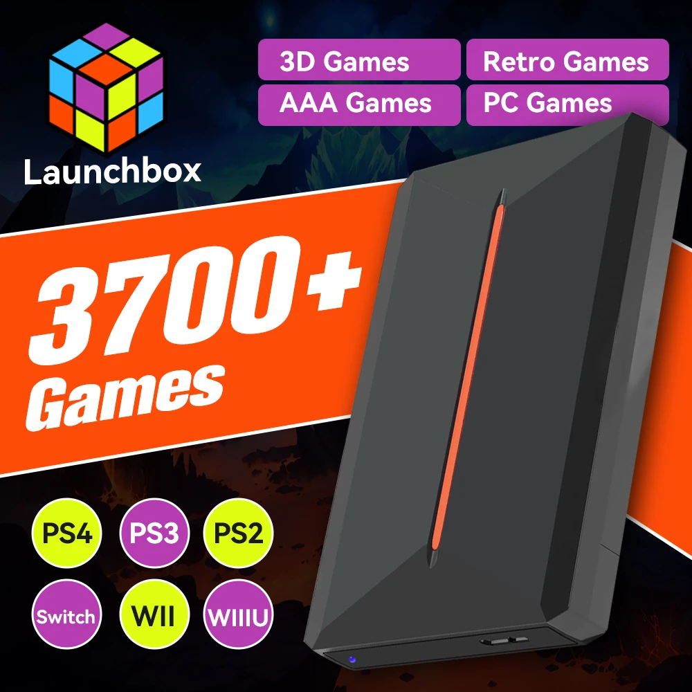 Launchbox-500GB-HDD-Game-Consoles-For-PS4-PS3-PS2-Gamecube-Sega-Saturn ...