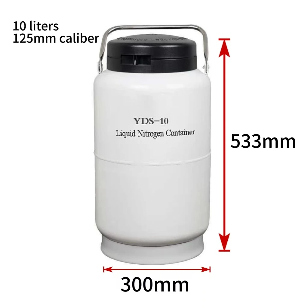 10L 125mm diameter liquid nitrogen Dewar flask, liquid nitrogen ...