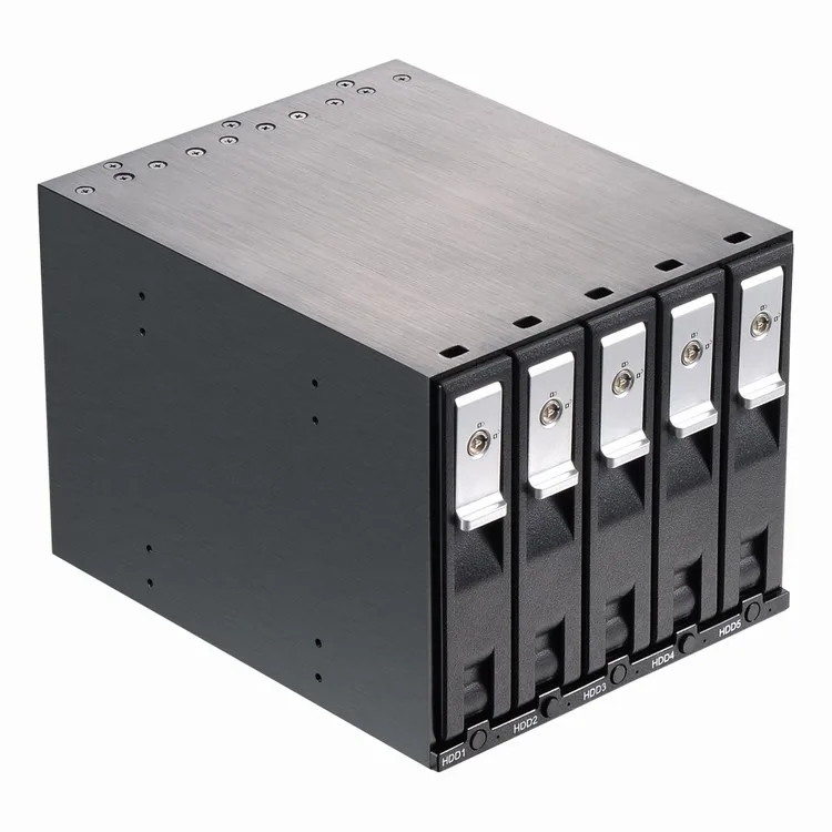 Optical Drive Bay 5 X 3.5in Aluminum Sata Sas Hot Swap Internal ...