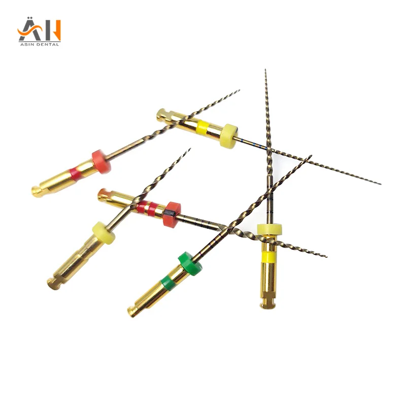 6 Pcs Dental File Endo E FLEX Root Canal Gold Endo Rotary Super Files ...