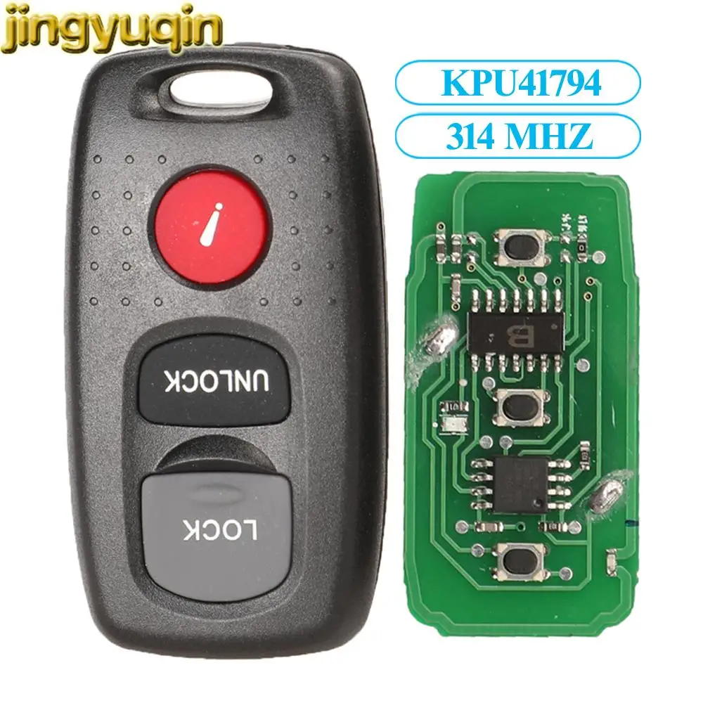 Jingyuqin-3-Buttons-Remote-Car-Key-Fob-KPU41794-314MHz-For-Mazda-2-3-6 ...