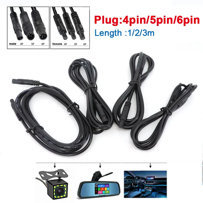4pin-5pin-6pin-Male-to-Female-Cord-Car-Vehicle-DVR-Camera-Extension ...