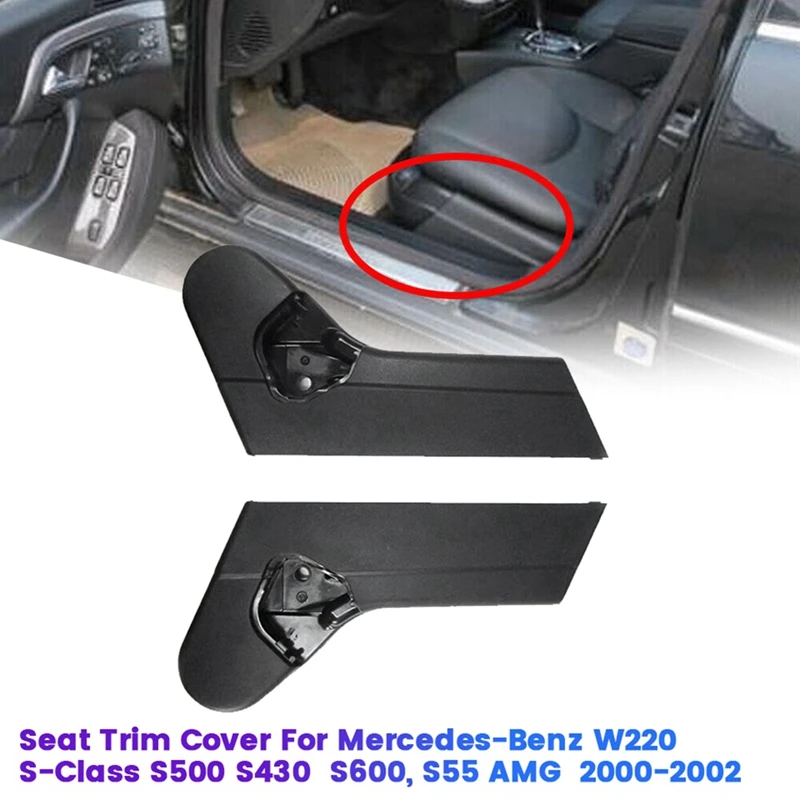 1Pair-Car-Front-Seat-Trim-Panel-Cover-For-Mercedes-Benz-W220-S-Class ...