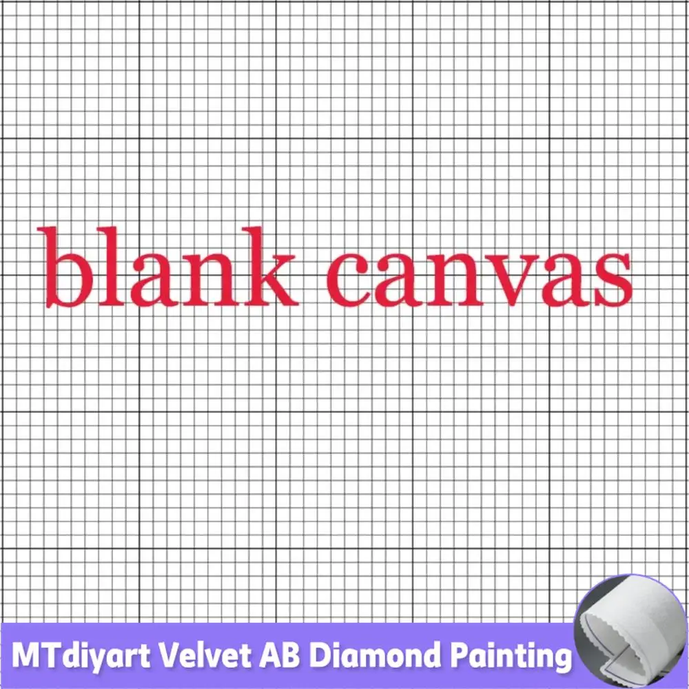 Blank Canvas Diamond painting Square Round Drill Grids Diamond ...