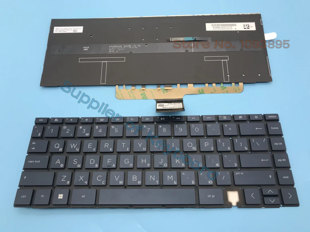 Teclado-para-Notebook-russo-retroiluminado-azul-HP-Spectre-X360-14-EA ...