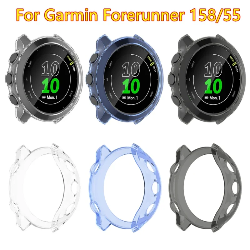 Capa-protetora-Para-Garmin-Forerunner-158-55-Assista-Case-Protector-Frame-Para-Garmin ...