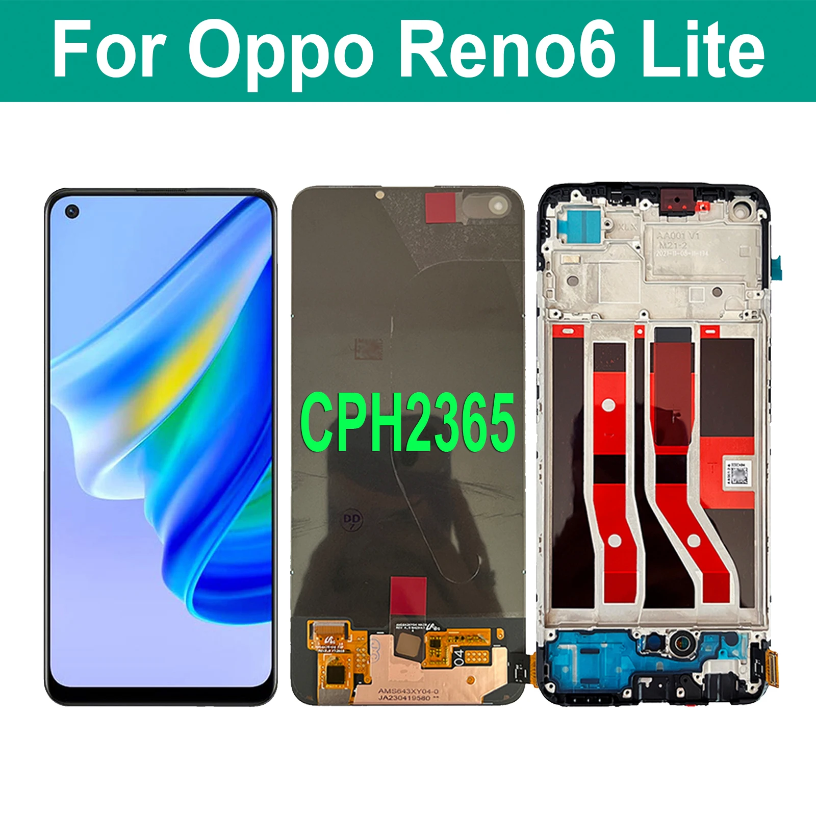 AMOLED-For-Oppo-Reno6-Lite-LCD-Reno-6-Lite-CPH2365-Display-Touch-Screen ...