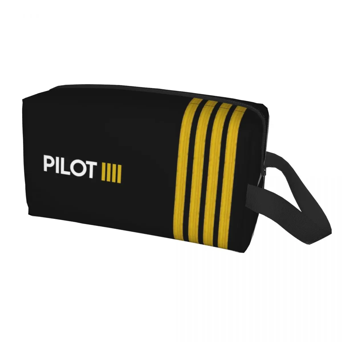 Custom-Pilot-Captain-Stripes-Cosmetic-Bag-Large-Capacity-Aviation ...