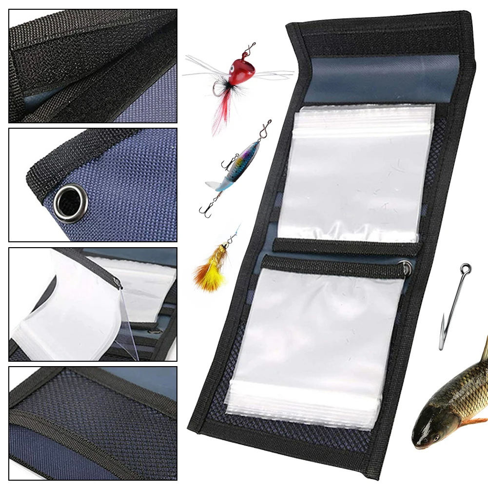 10-Pockets-Fishing-Tackle-Binder-Fly-Fishing-Leader-Tippet-Line-Wallet ...
