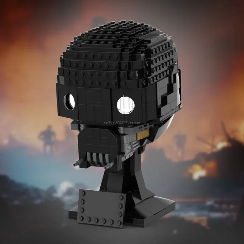 Moc 635pcs K2SO Droid Helmet SpaceShip Battle Building Model Blocks ...