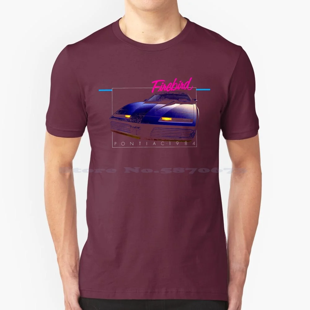 1984-Firebird-Synthwave-T-Shirt-100-Cotton-Tee-Firebird-Trans-Am-Camaro ...