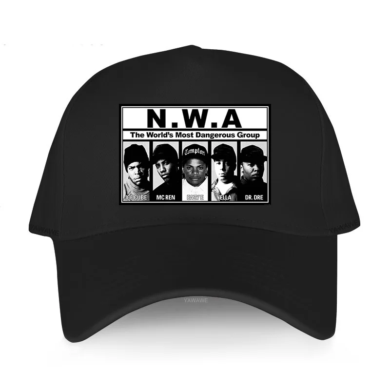 Men's summer baseball cap black Adjuatable Hat casual style NWA CITY OF ...