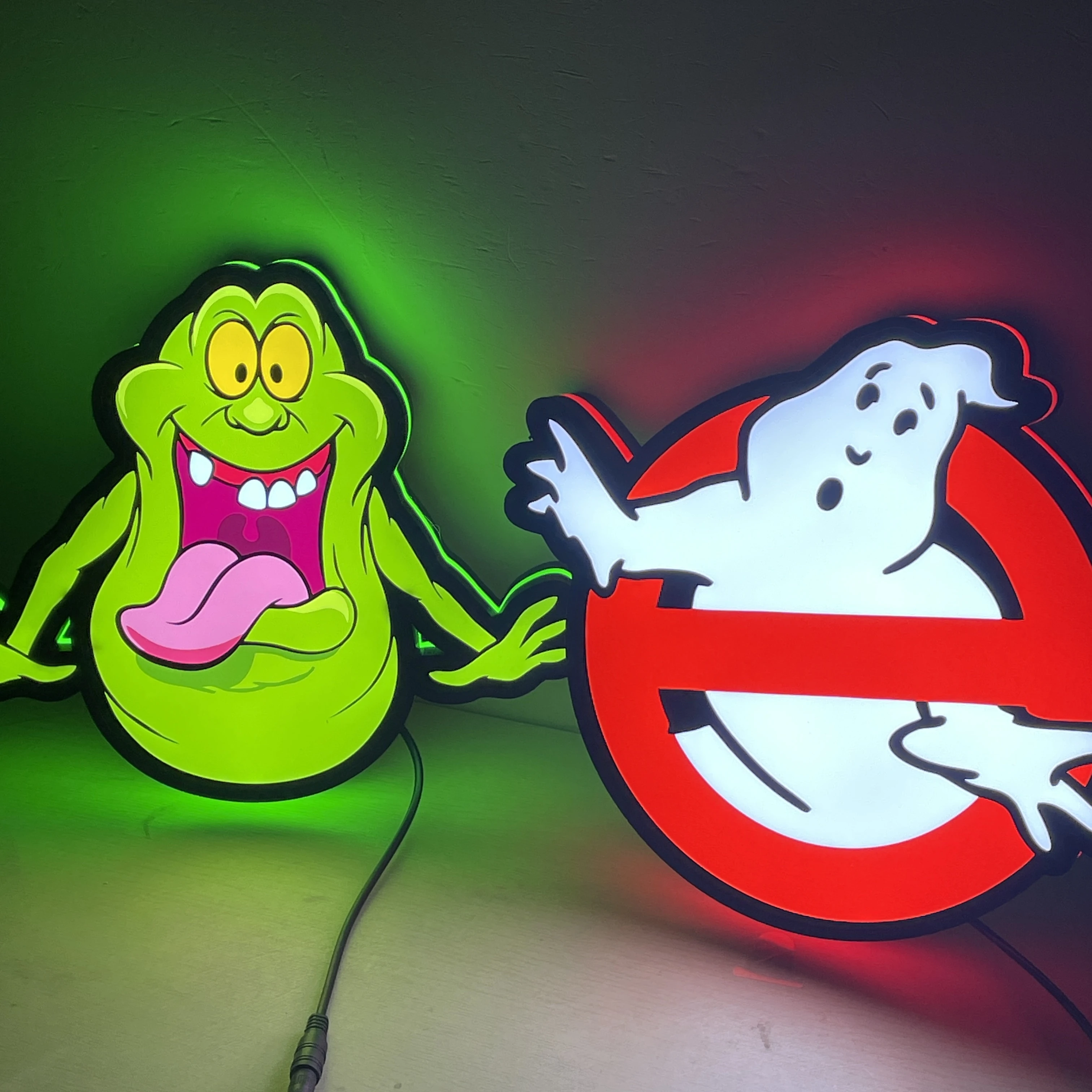 Led Ghostbuster Logo LED Lightbox Geeks & Gamer Gift for Teens Gaming ...