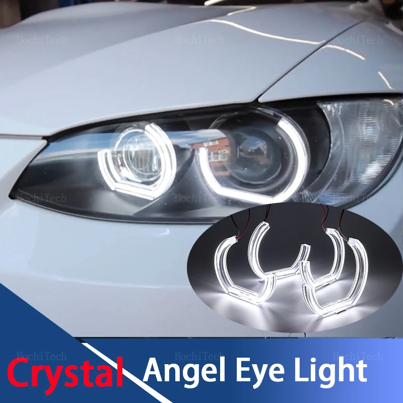 C-Shaped-White-LED-Angel-Eye-Halo-Ring-Daytime-Light-for-BMW-X1-X3-X5 ...