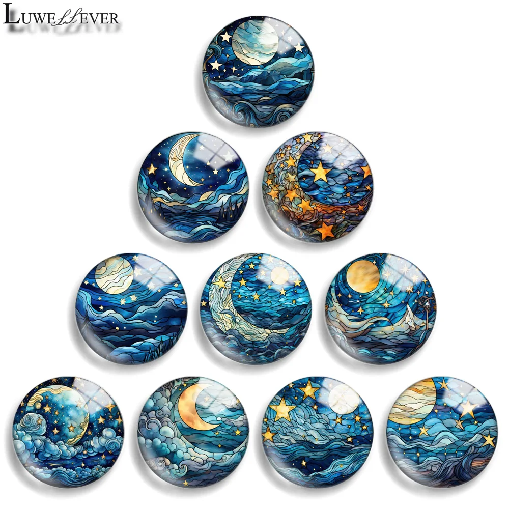 12mm-10mm-20mm-25mm-30mm-40mm-902-Sun-Moon-Mix-Round-Glass-Cabochon ...