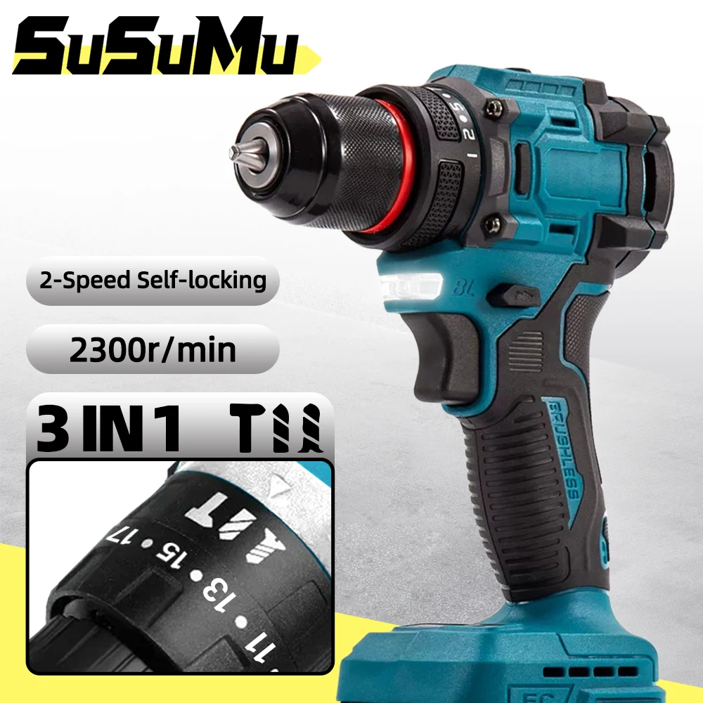 3-in1-Brushless-Electric-Screwdriver-Cordless-Impact-Drill-Hammer-Drill ...